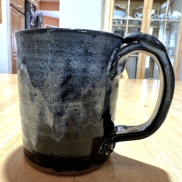 Dining | Handmade Coffee Mug Studio Art Pottery Tea Blue Ombr Thumb ...